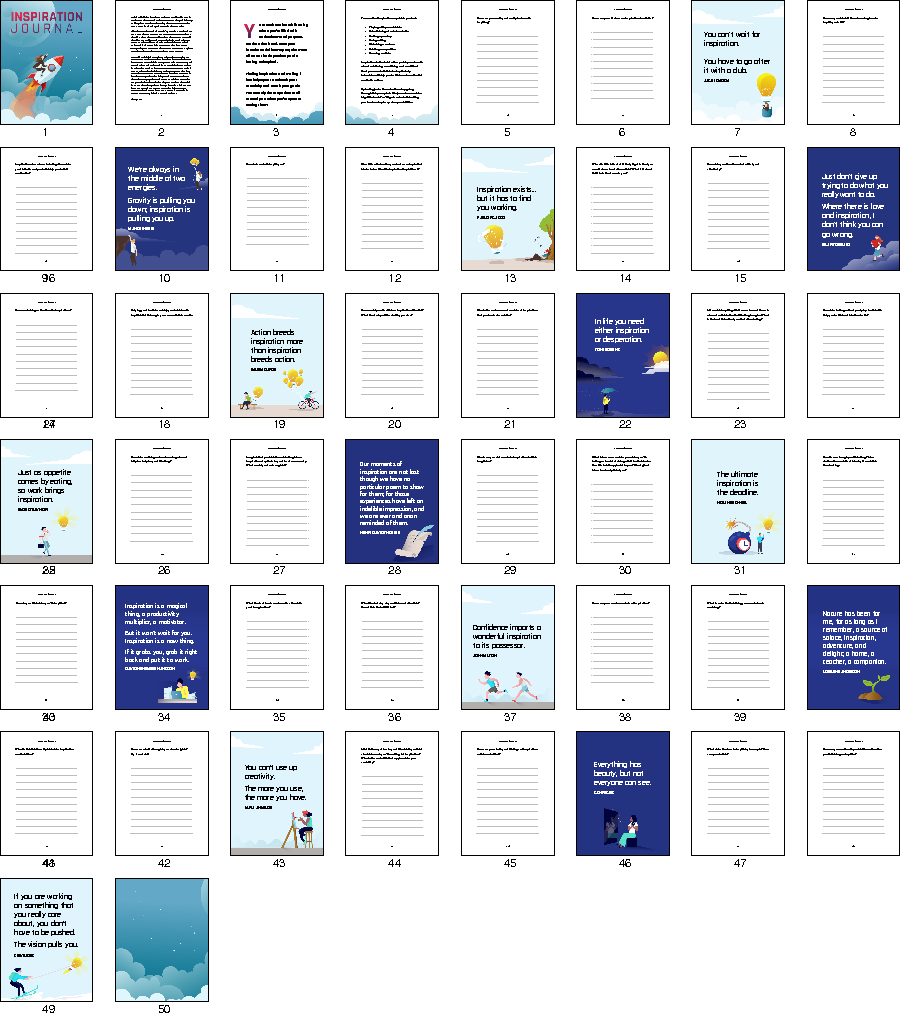 PLR Journals - Inspiration Journal - PLR.me